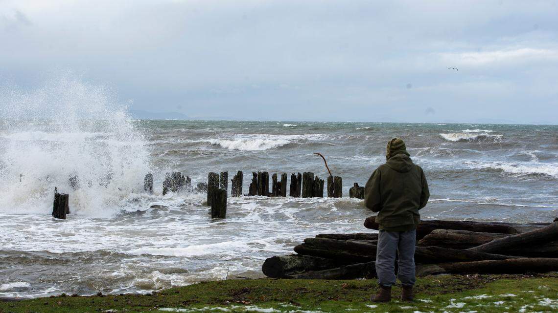 Strong winds, coastal flooding as storm aims at Whatcom County ...