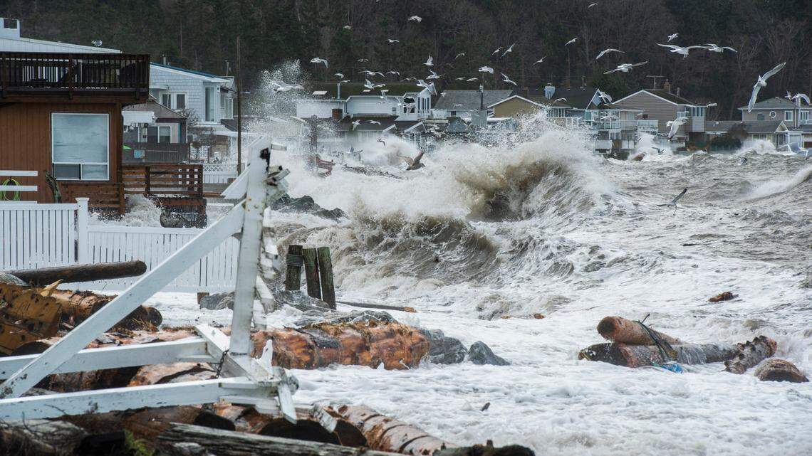 King tide brings coastal flooding, impacts roads in Whatcom ...