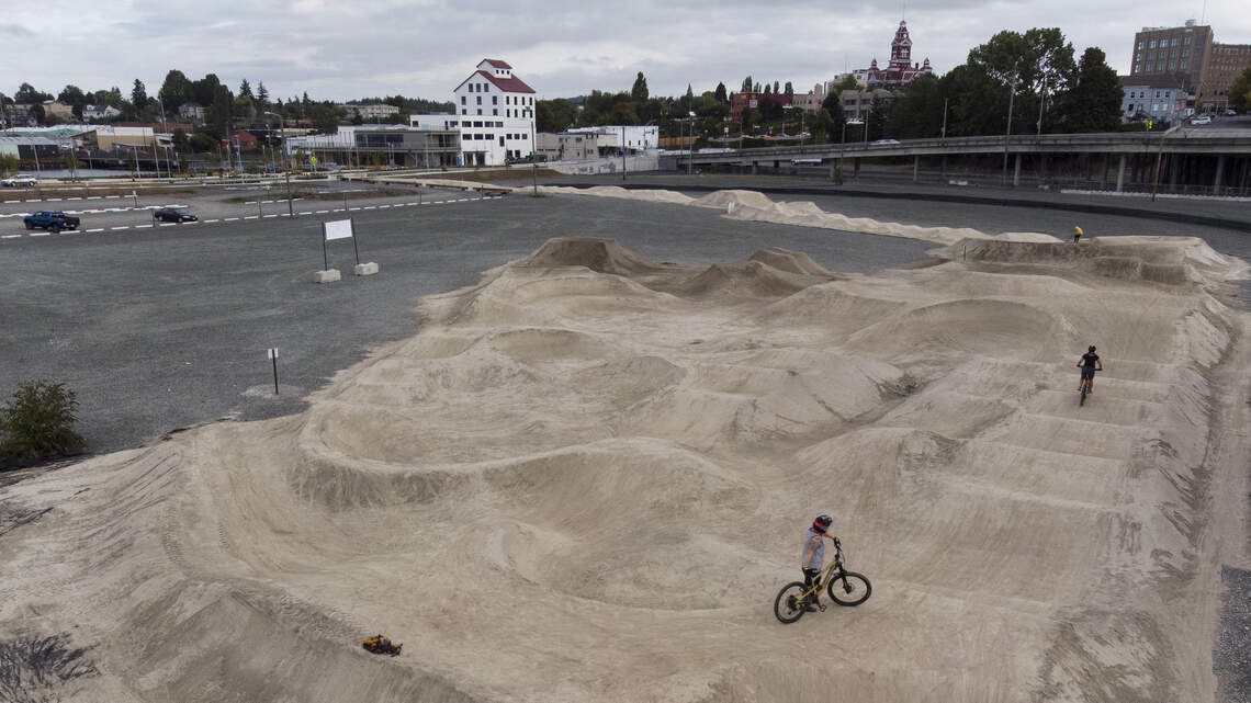 Dirt pump track open for riding again at Port of Bellingham ...