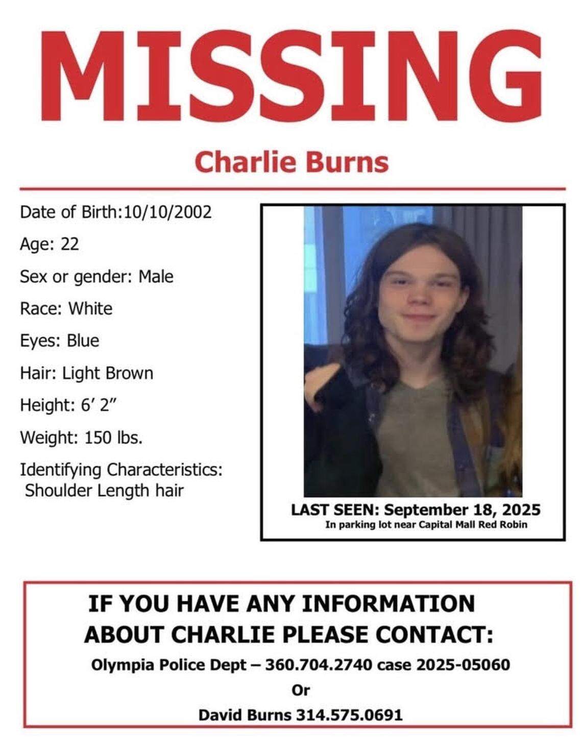 Bellingham man Charlie Burns missing, car found in Olympia | Bellingham ...